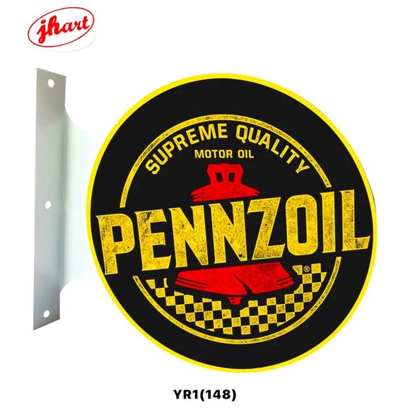 Wall Decor | Vintage Retro Double Sided Pennzoil Flanged Sign | Poshmark